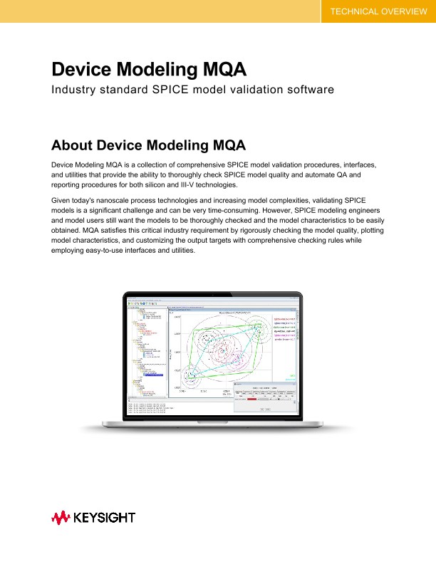 Device Modeling MQA PDF Asset Page | Keysight